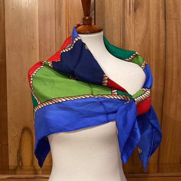 Echo | Accessories | Vtg Echo Silk Scarf Vibrant Colorsbold ...